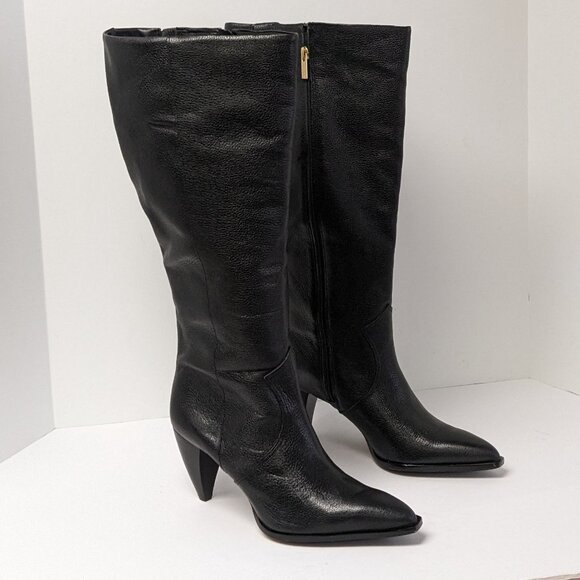 Vince Camuto | Shoes | Vince Camuto Nally Knee High Boots Black Leather ...